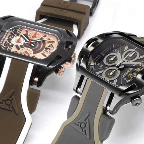 Swiss designer luxury Wryst Force watch bold size for men