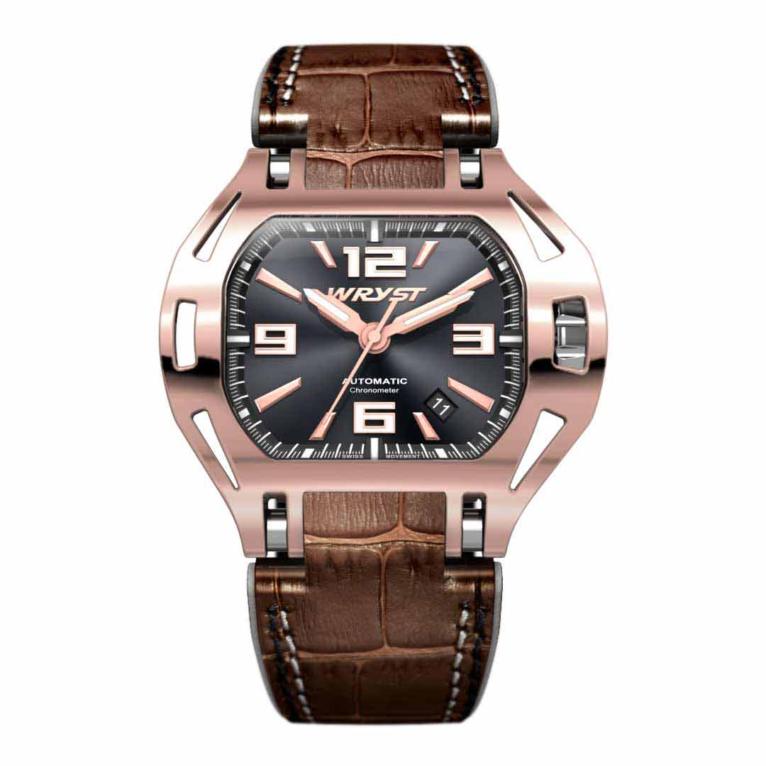 Relojes suizos automáticos de alta gama para hombre en oro rosa Wryst SX5